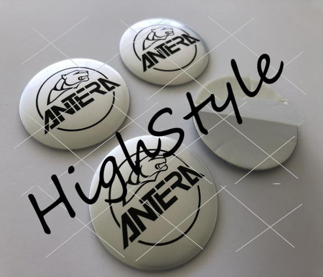 Metal Stickers Car Wheel Center Caps Stickers Set of 4 Fit ANTERA 2 ...