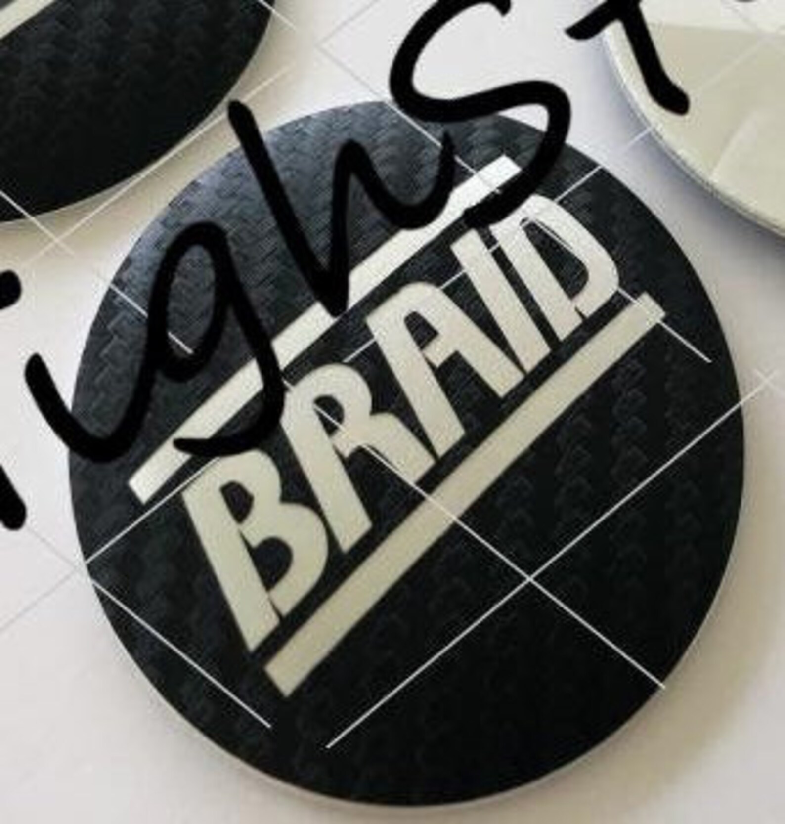Metal Stickers Car Wheel Center Caps Stickers Set of 4 Fit BRAID 3 ...