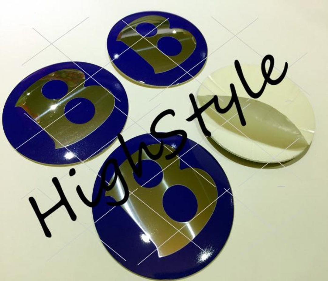Metal Stickers Car Wheel Center Caps Stickers Set of 4 Fit BENTLEY 8 ...