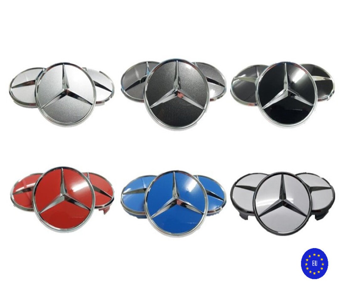 CUSTOM Wheels Center Caps Set MERCEDES 75mm FIT Original 4pcs ADN1 - Etsy