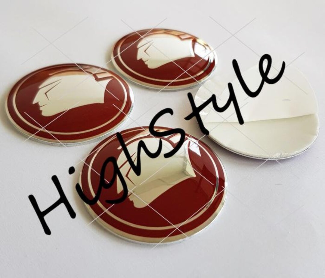 Metal Stickers Car Wheel Center Caps Stickers Set of 4 Fit PONTIAC 4 ...