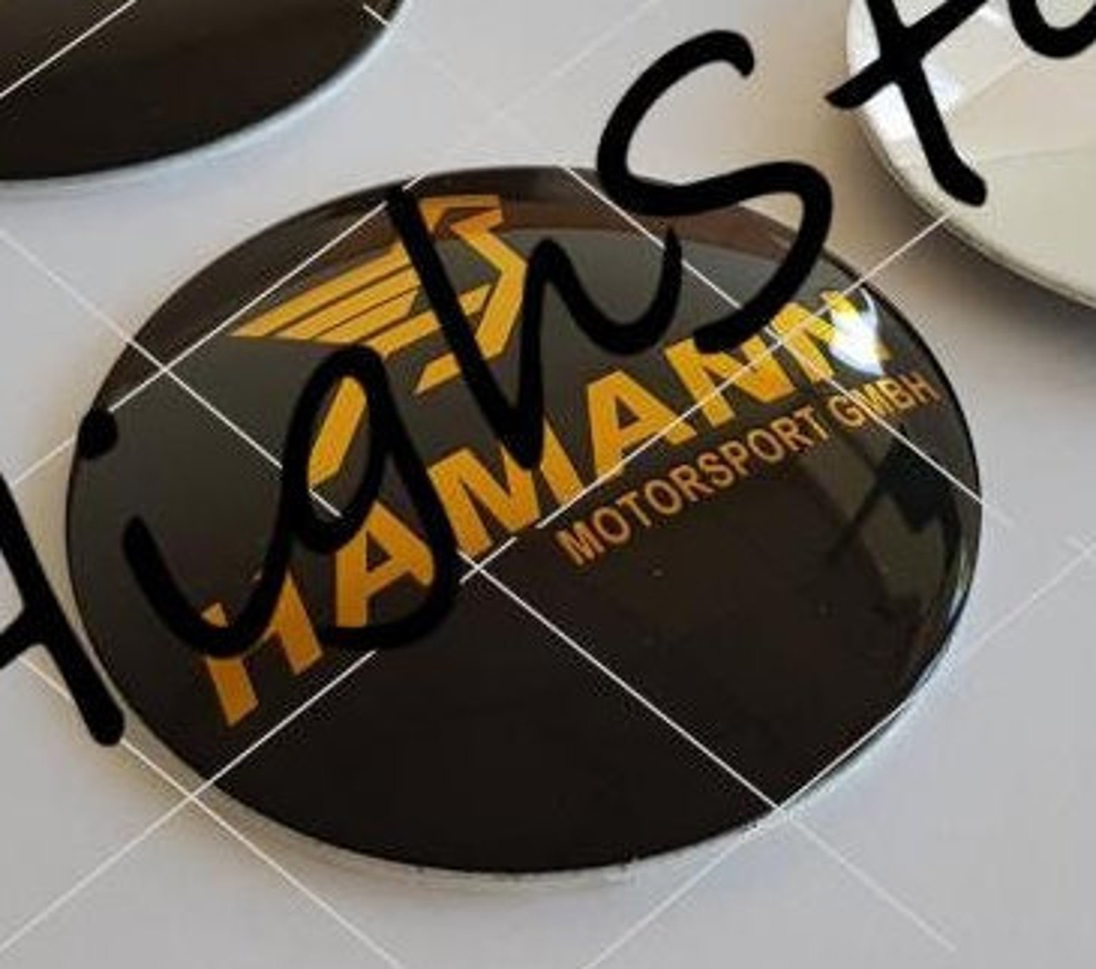 Metal Stickers Car Wheel Center Caps Stickers Set of 4 Fit HAMANN 3 ...