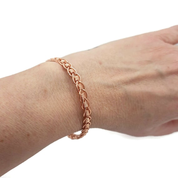 Pure Copper Bracelet Thin Copper Bangle Arthritis Bracelet for Women Dainty Bangle Unique Copper Jewellery UK Etsy