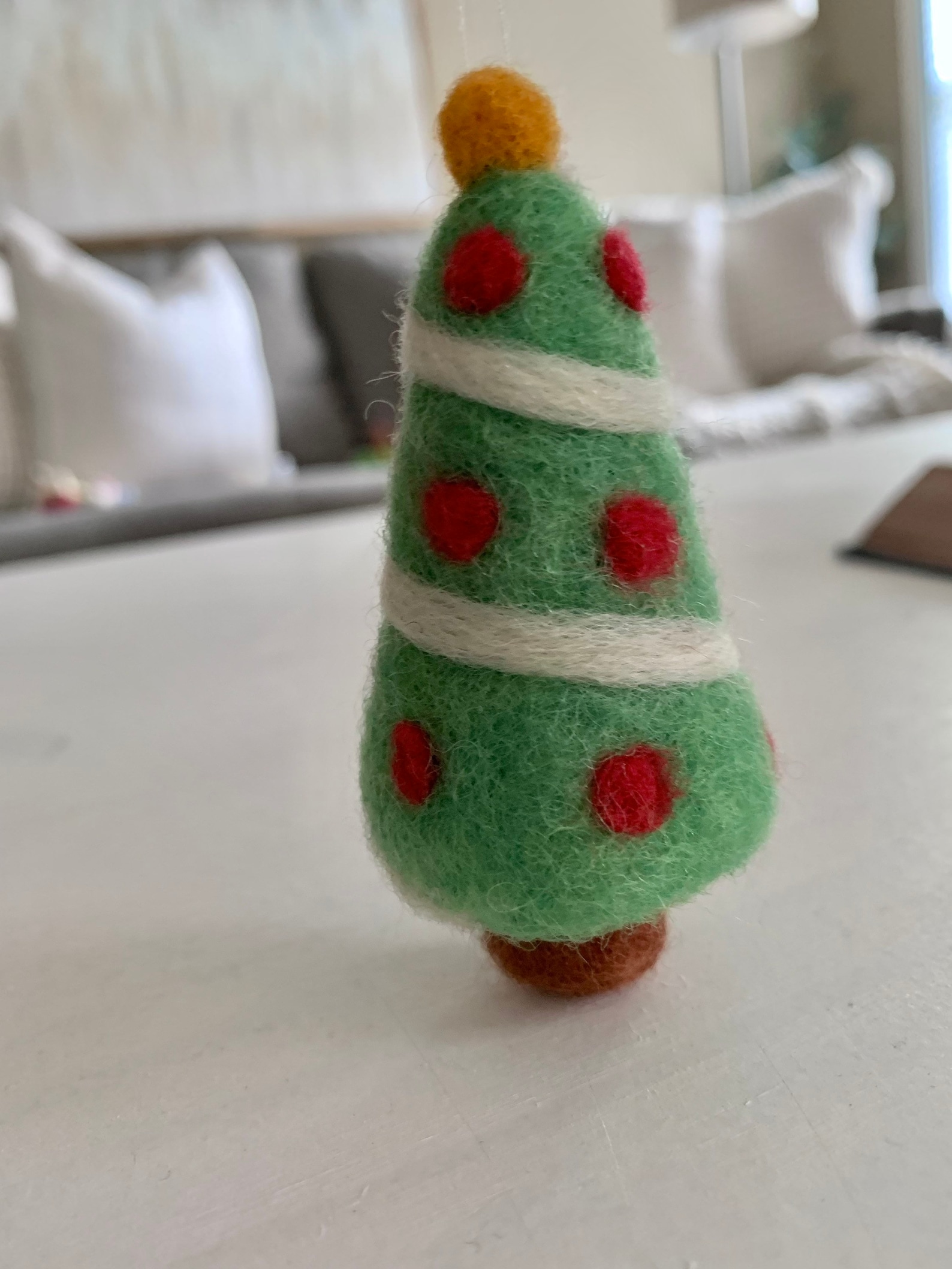 Needle Felted Christmas Tree Ornament - Etsy