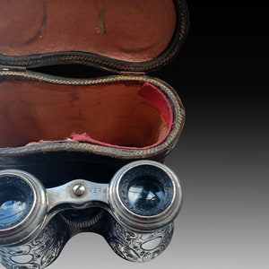 Opera Glasses Rare Antique Solid Silver Embossed Opera Viewing Glasses ...