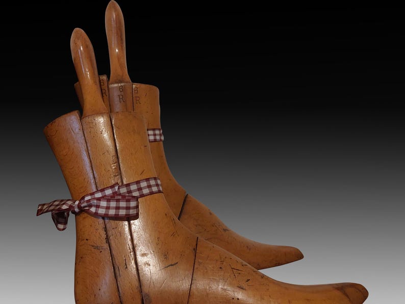 Antique Wooden Boot Lasts: Decorative Shoemaker Tool, Circa 1910 - Etsy