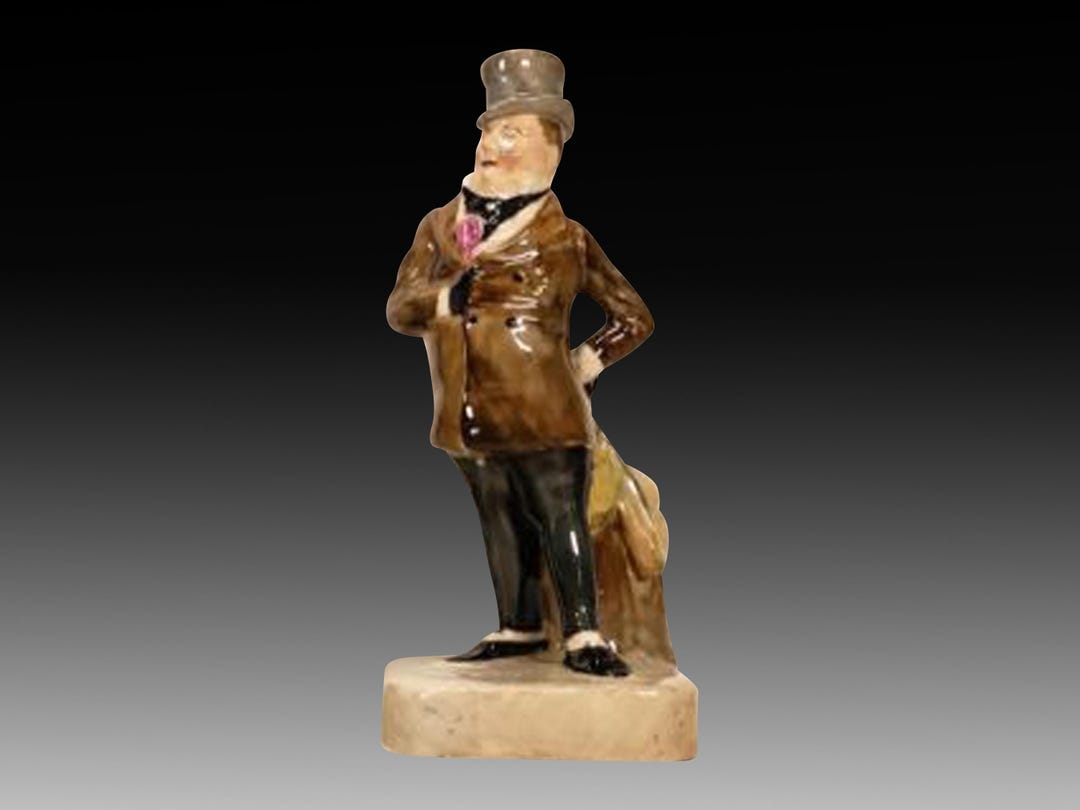 Crown Staffordshire Charles Dickens Hand-painted Bone China Figurine of ...