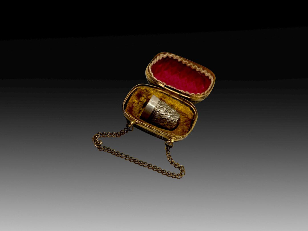 Victorian Silver Thimble and Case (chatelaine) - Etsy
