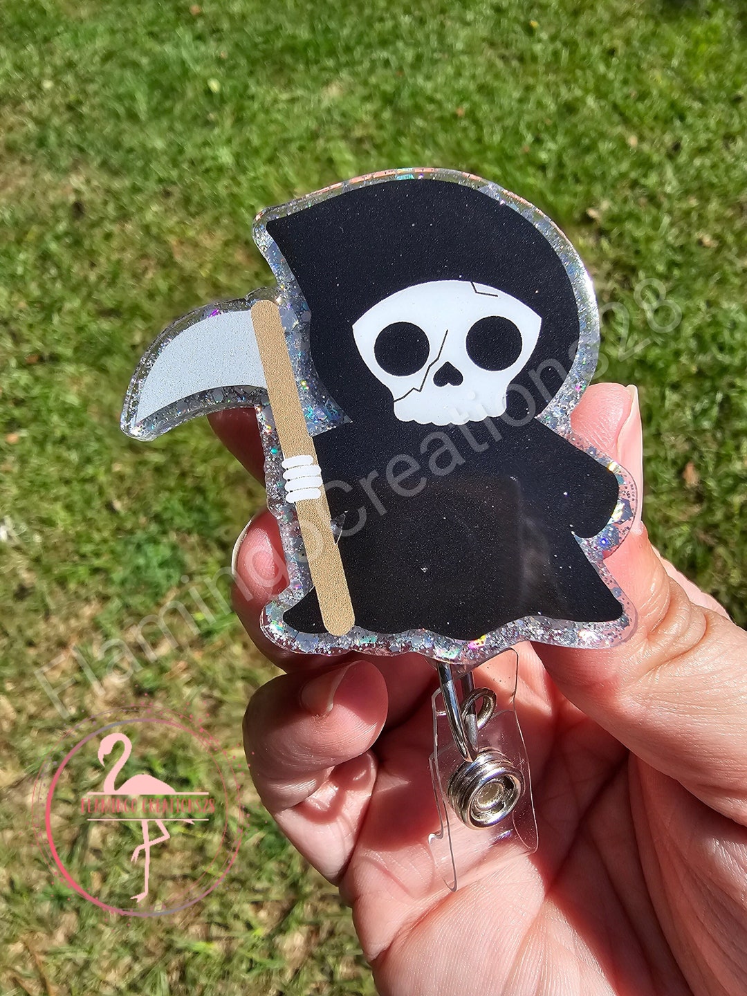 Grim Reaper Badge Reel, Medical Badge Reel, Nurse Badge Reel, Teacher ...