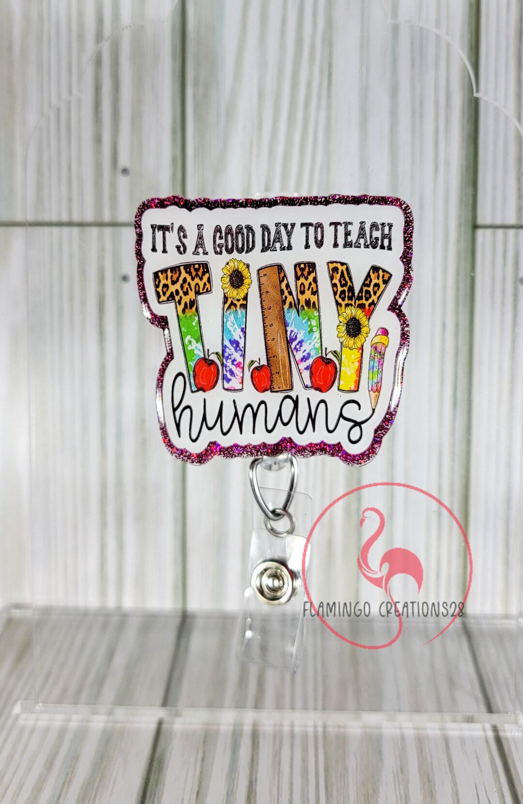 Teacher of Tiny Humans Badge Reel, Teacher Badge Reel, Elementary ...