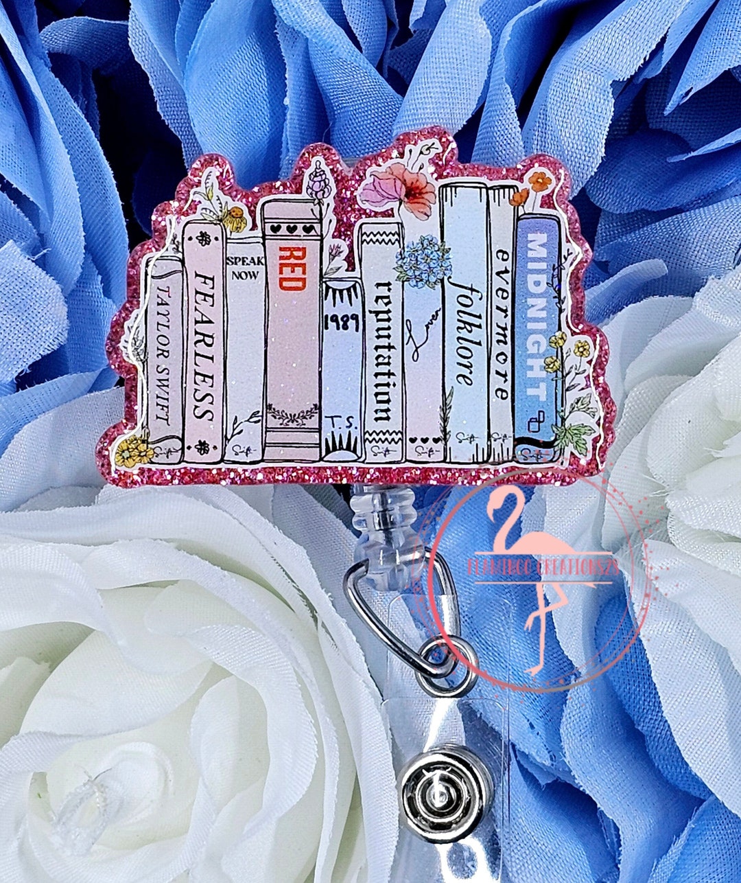Swiftie Eras Book Badge Reel, Taylor Badge Reel, Eras Badge Reel, Nurse ...