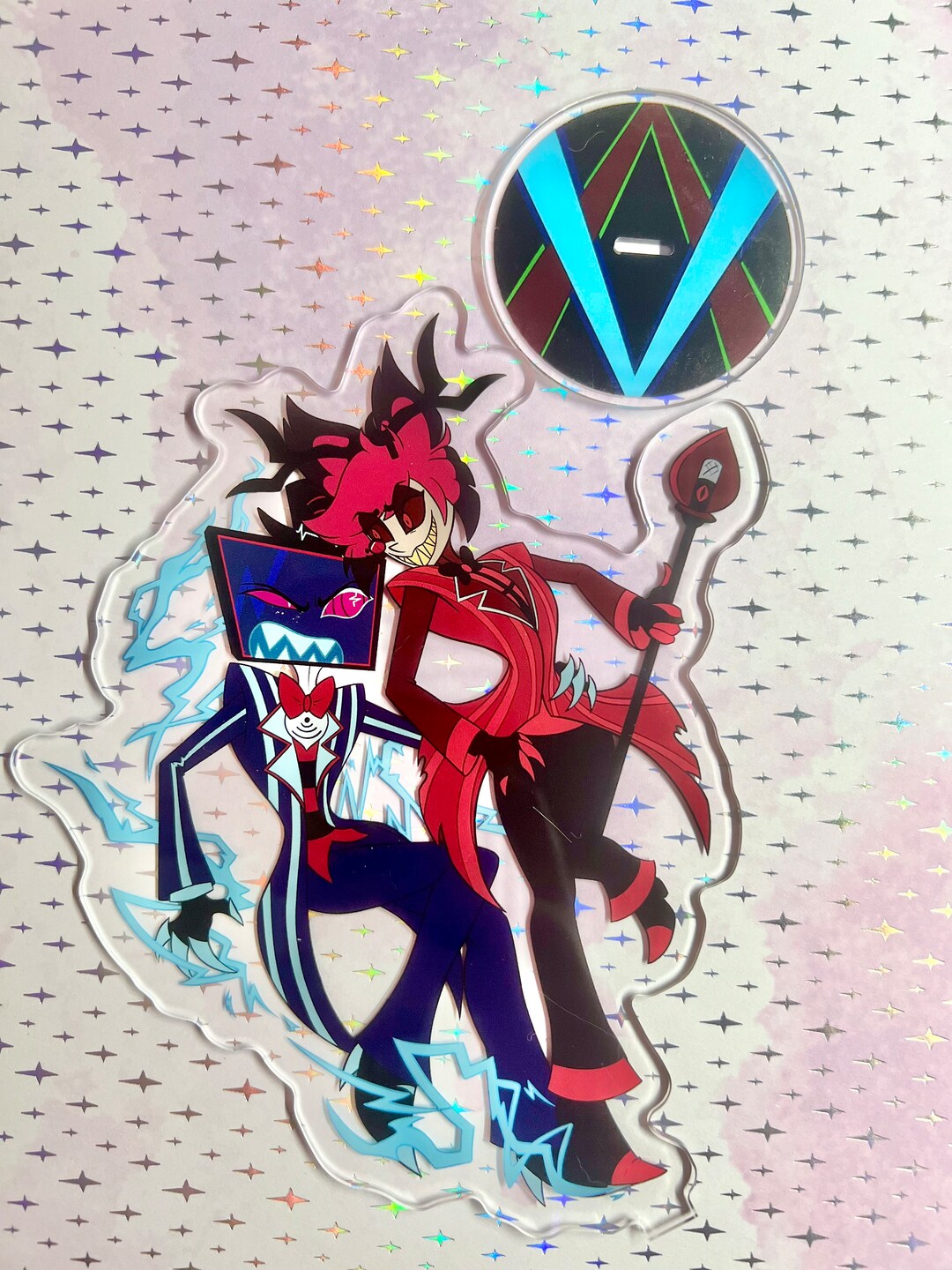 Alastor & Vox 7 Inch Acrylic Standee Hazbin Hotel - Etsy