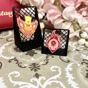 Soft Enamel Pin Demon Inspired Emblems Epoxy Coated - Etsy