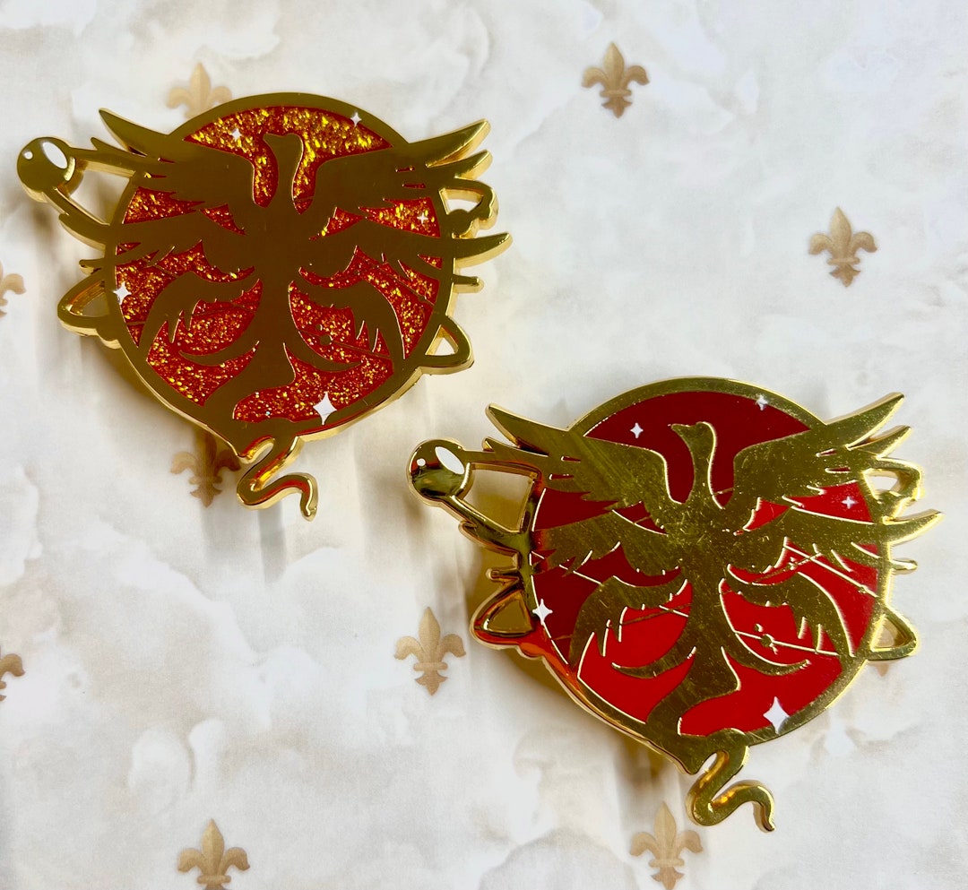 Hell's Sky - Lucifer Morningstar - Gold Hard Enamel Pin - 2.5 Inches ...