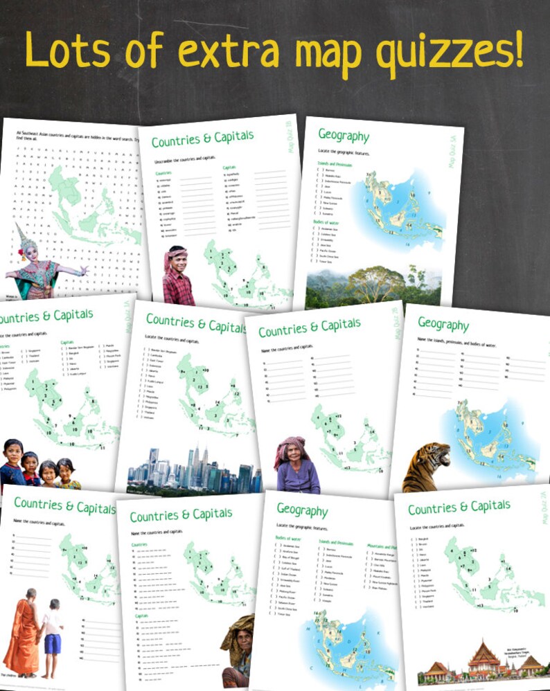 Geography - Southeast Asia - Etsy