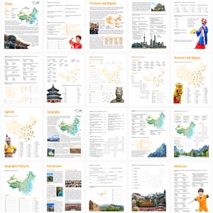 Geography of China - Etsy