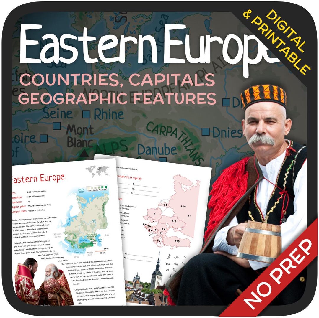 Geography of Eastern Europe - Etsy