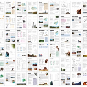 Five Regions of the United States bundle | Etsy