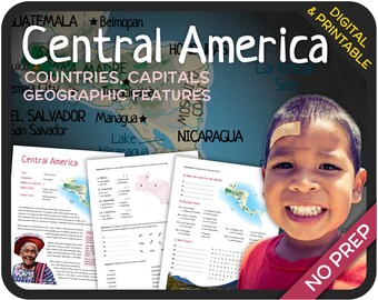Countries of South America Printable Introductory Geography - Etsy