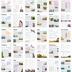 Five Regions of the United States (bundle) - Etsy