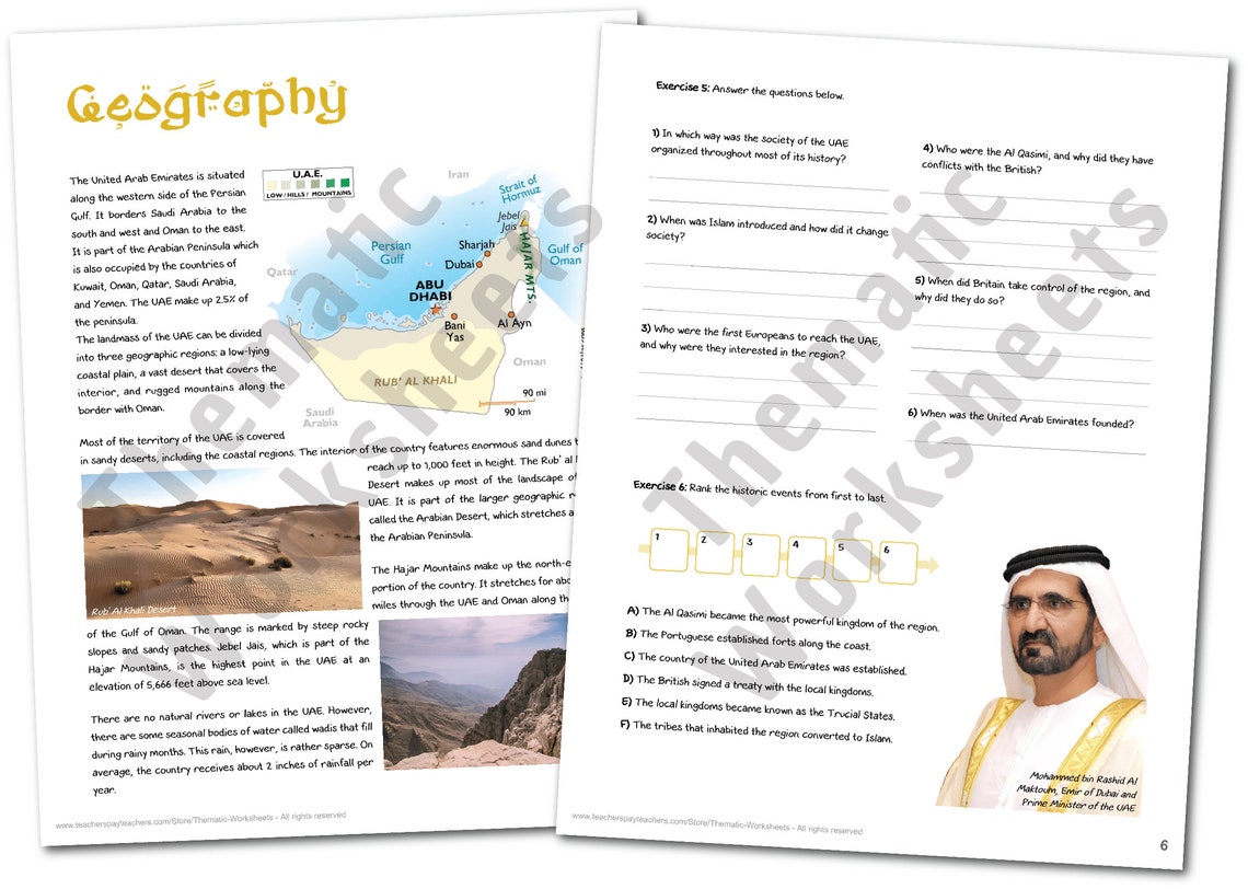 The United Arab Emirates (country Study) - Etsy
