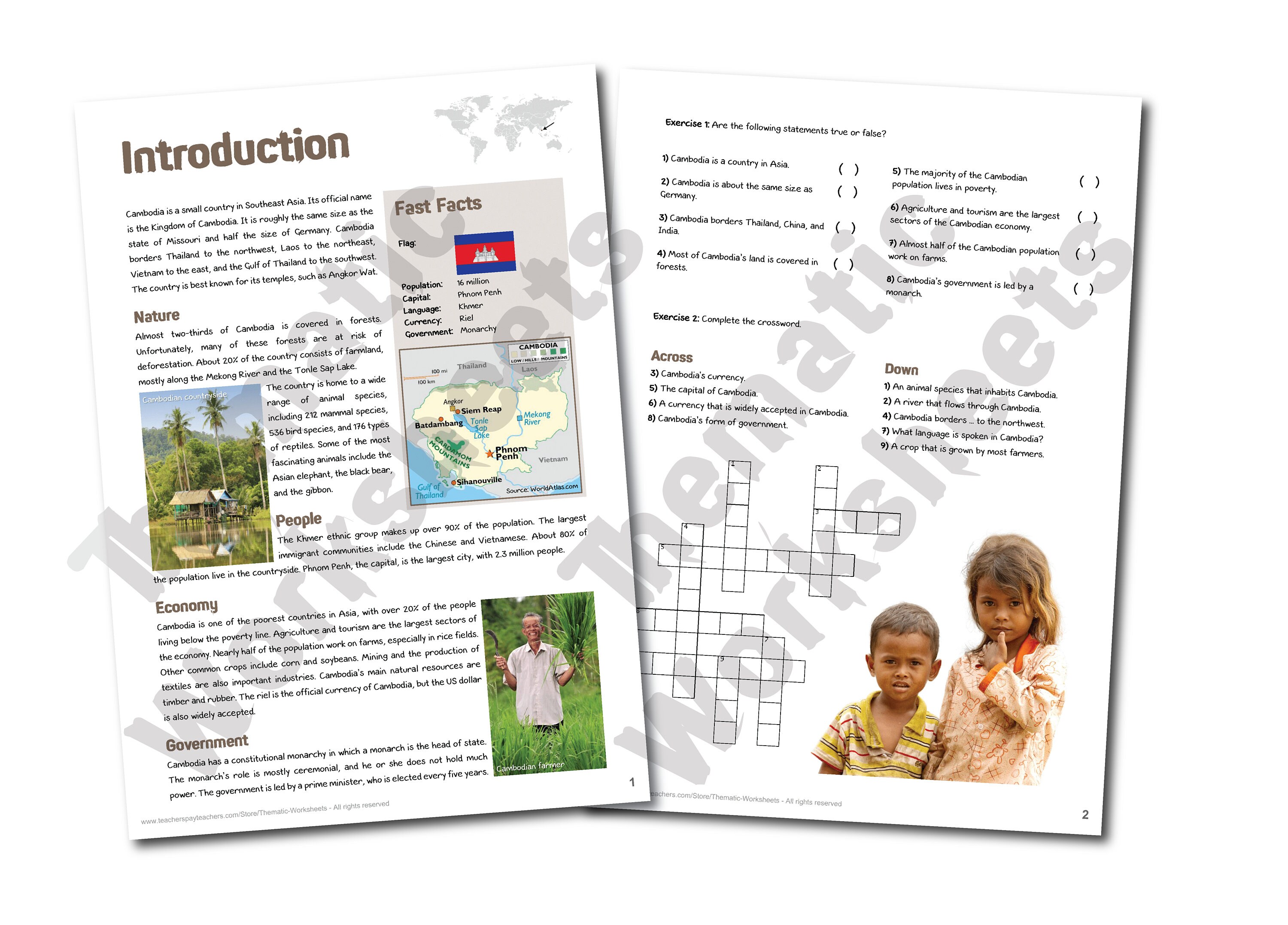 Cambodia (country Study) - Etsy