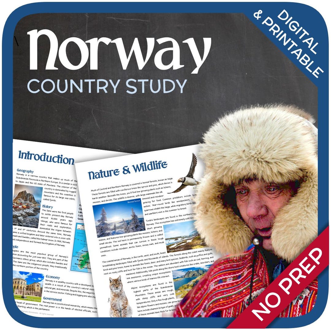 Norway (country Study) - Etsy