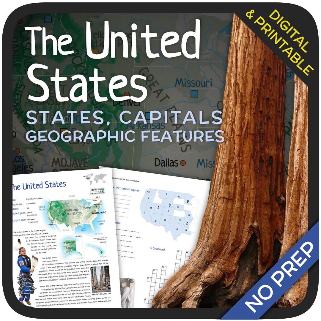 Geography of the United States - Etsy