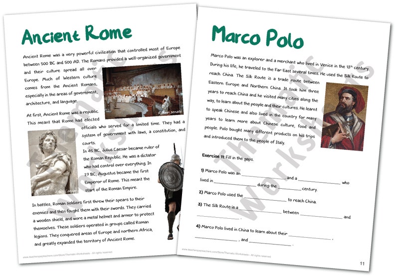 Italy (fun Stuff for Elementary Grades) - Etsy