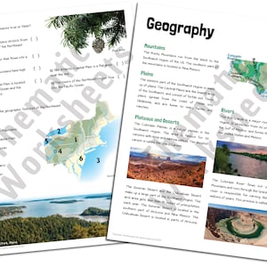 Five Regions of the United States bundle | Etsy