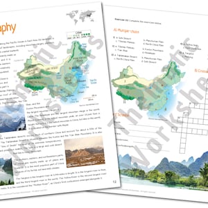 Geography of China - Etsy