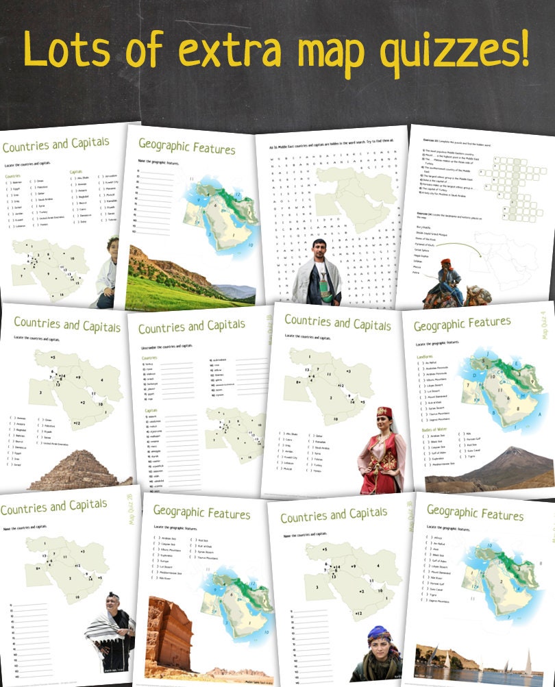Geography of the Middle East - Etsy