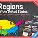 Five Regions of the United States bundle - Etsy