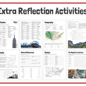 Five Regions of the United States bundle | Etsy