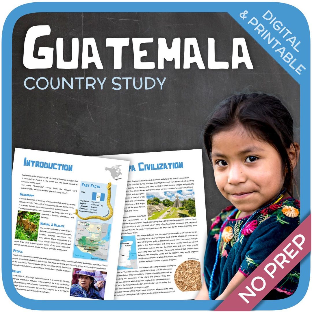 Guatemala (country Study) - Etsy
