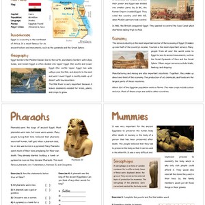 Egypt (fun Stuff for Elementary Grades) - Etsy