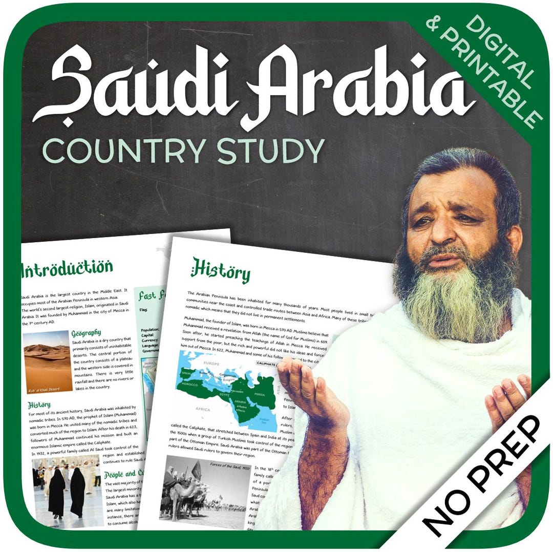 Saudi Arabia (country Study) - Etsy