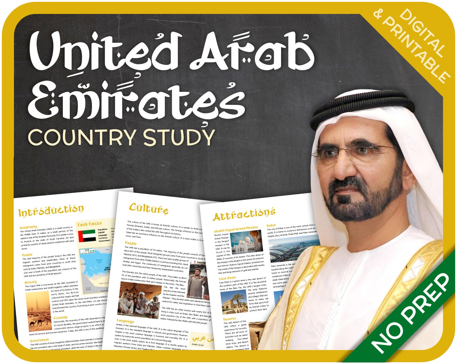 The United Arab Emirates country Study - Etsy