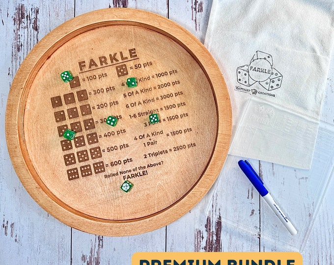Individual Farkle Score Board, Personal Score Boards, Dice Game Wooden ...
