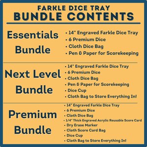 Farkle Dice Tray, Family Game Night, Board Games, Dice Games, Party ...