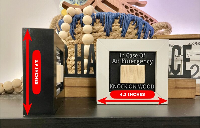 Knock on Wood Desk Sign Office Decor Desk Decoration - Etsy