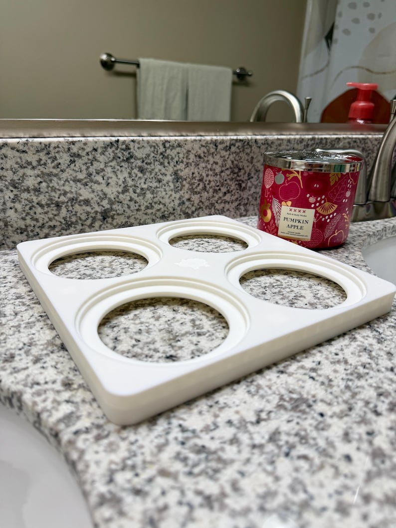 3 Wick Candle Organizer, Bath & Body Works Candle Storage, Scented Jar ...