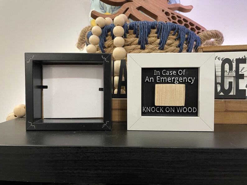 Knock on Wood Desk Sign Office Decor Desk Decoration - Etsy