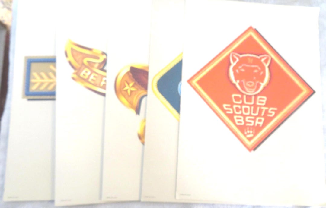 Vintage Boy Scout Cub Scout Rank Signs Set of 5 - Etsy