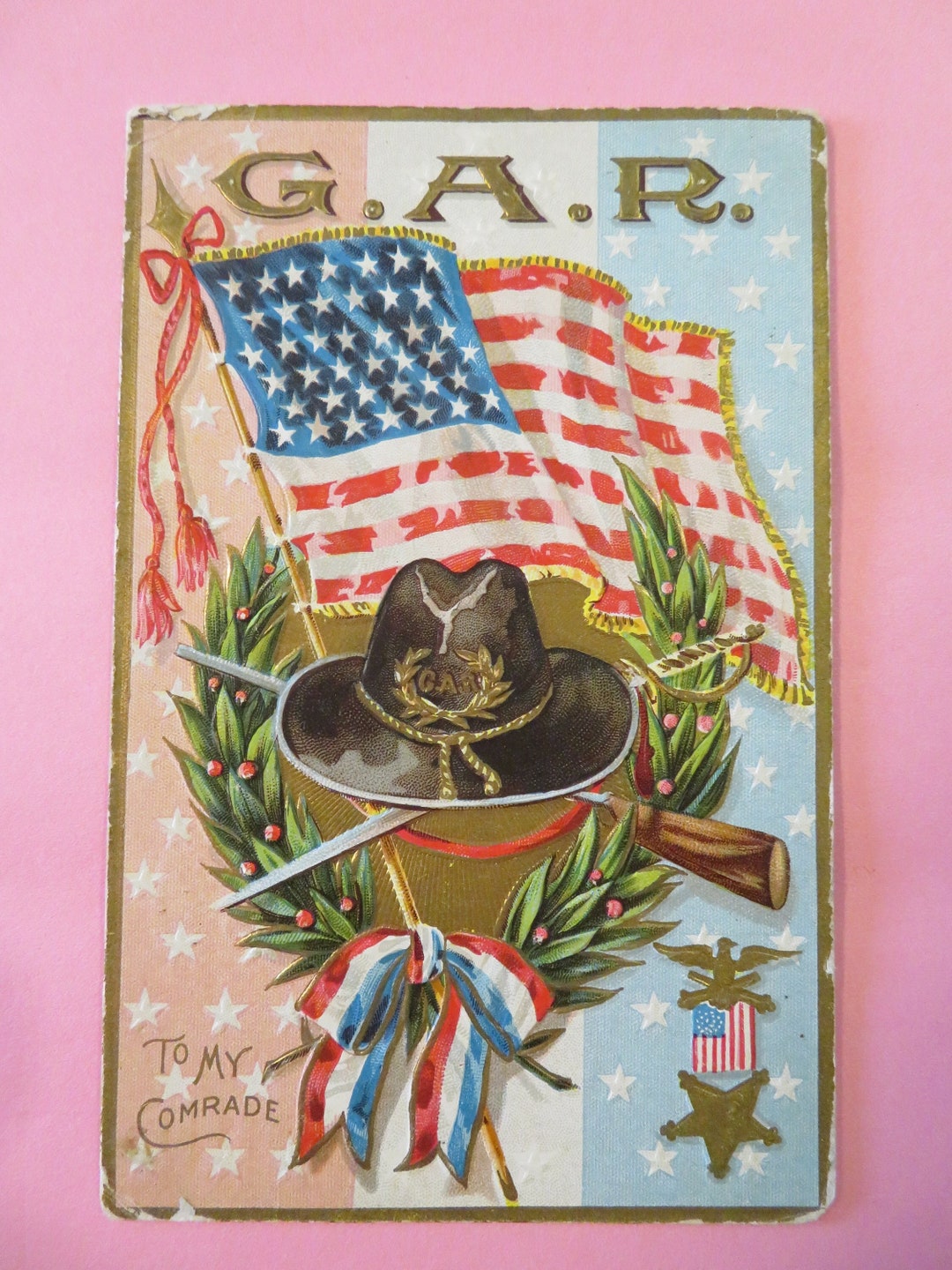 Antique 1911 G.A.R. WWI Patriotic Postcard / Civil War / Military - Etsy