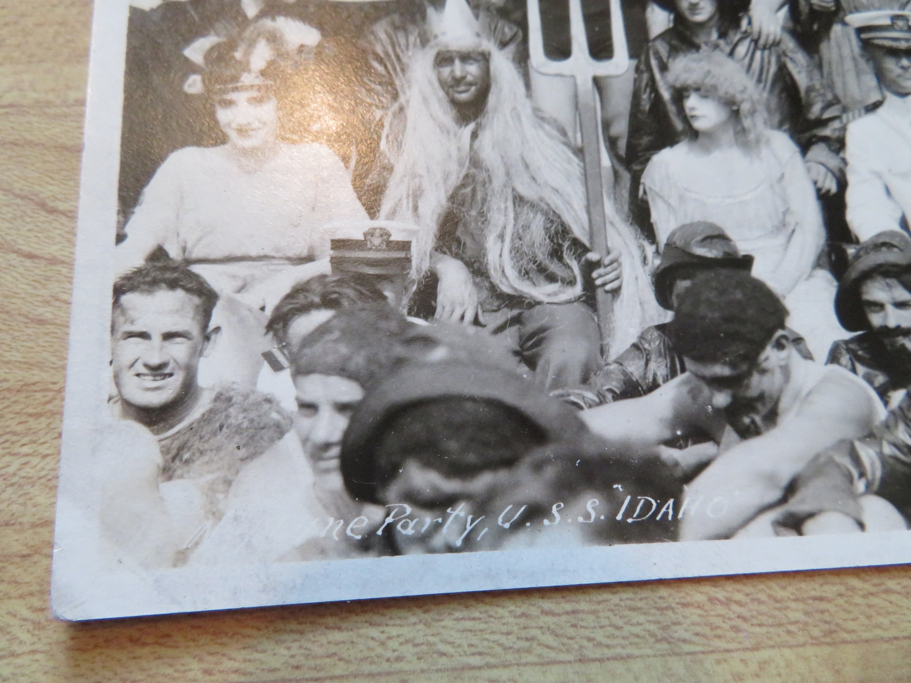 USS IDAHO Battle Ship U.S. Navy Neptune's Party Real Photo Postcards ...