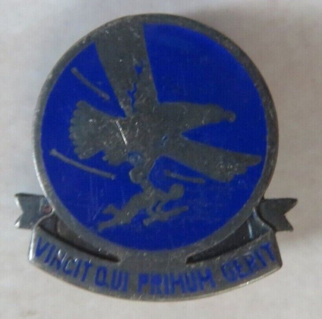 WWII AAF Air Force 1st Troop Carrier Command Sterling Silver Badge Pin ...