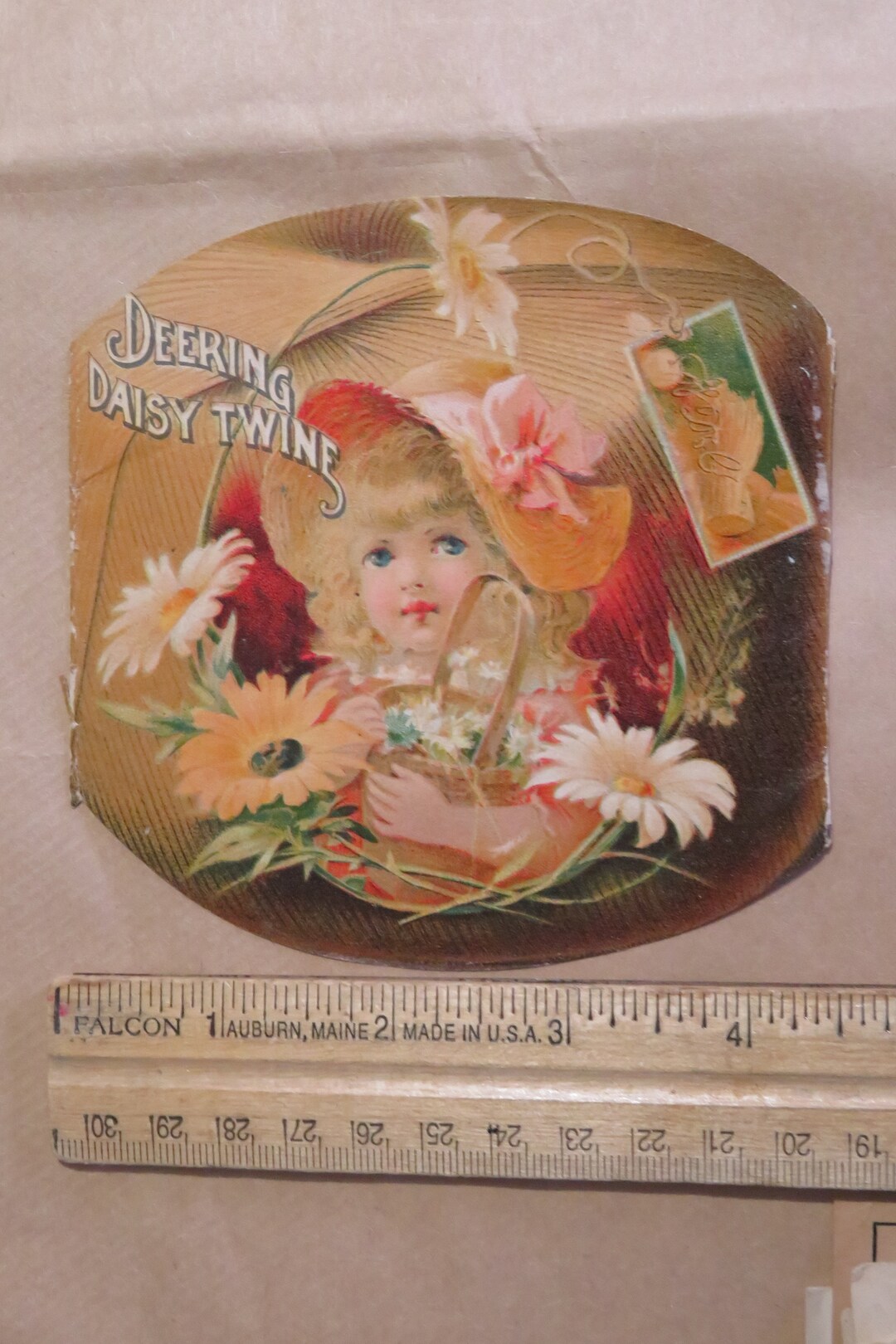 Antique Deering Daisy Twine Victorian Trade Card Advertising Deering ...