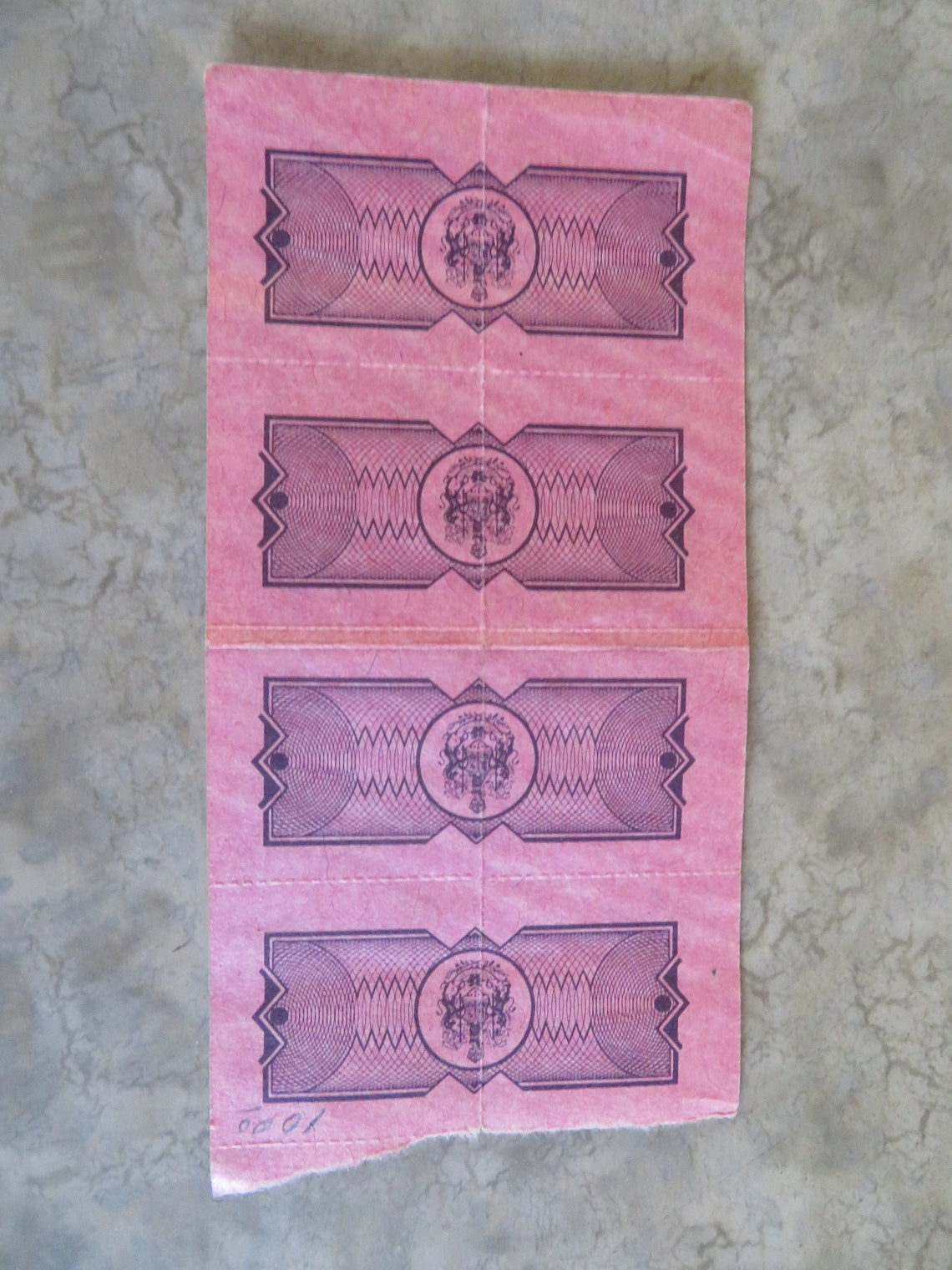 4 One Unit Gasoline Ration Tickets 1945-1946 / Commercial Graded Gas ...