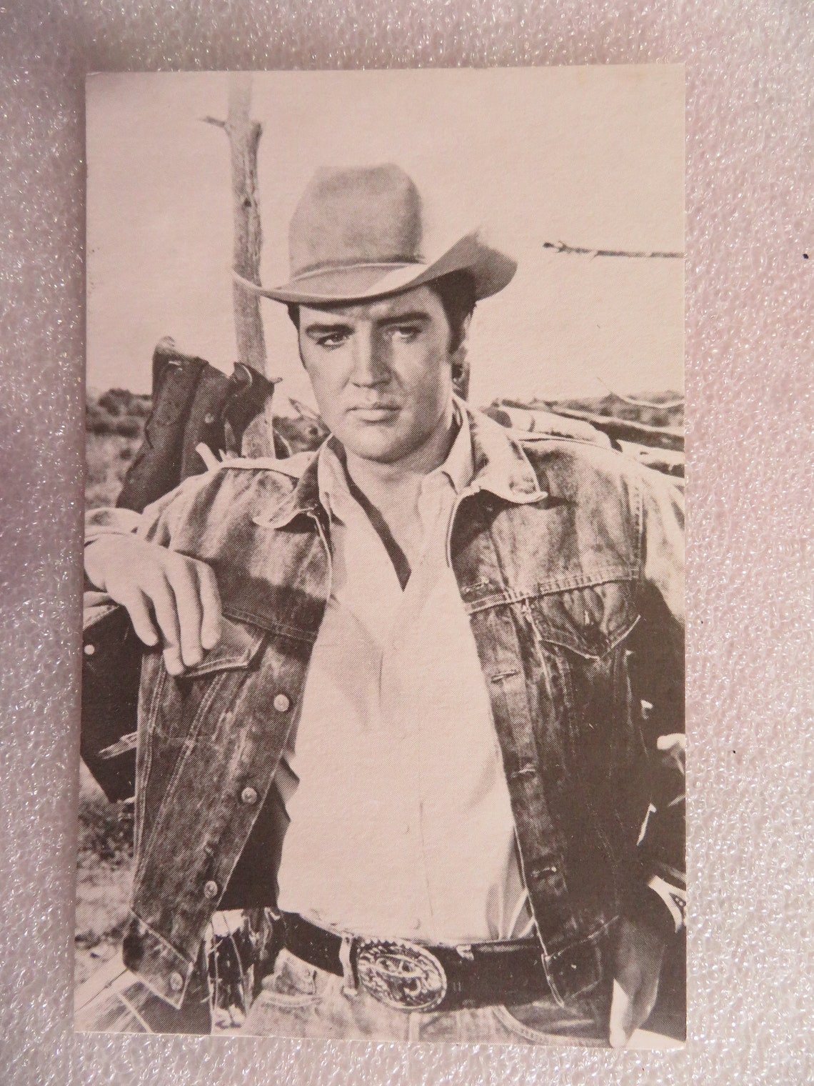 Rare ELVIS Presley Cowboy Western Arcade Card / Movie Promo - Etsy